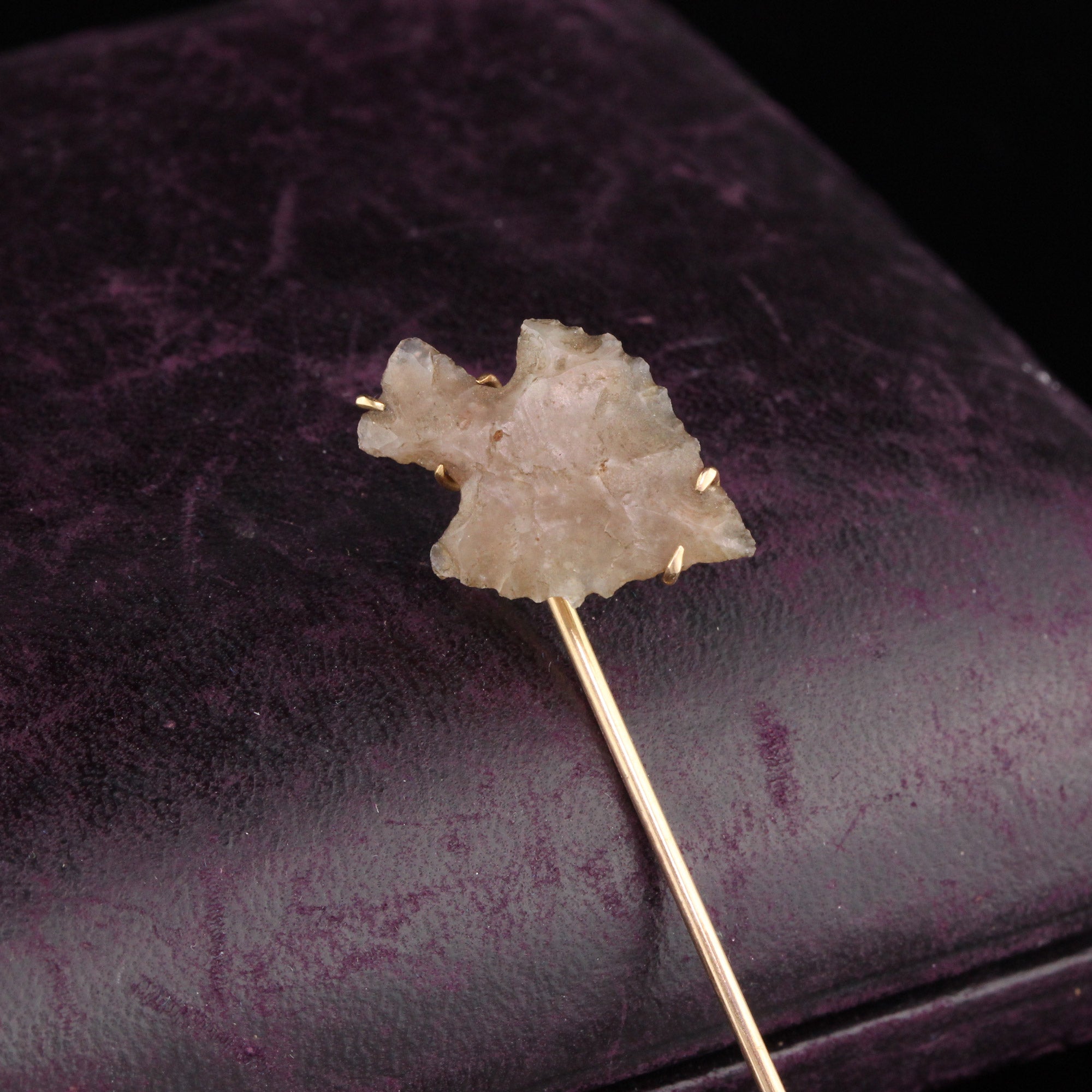 Antique Victorian 14K Yellow Gold Arrowhead Stick Pin – The Antique Parlour